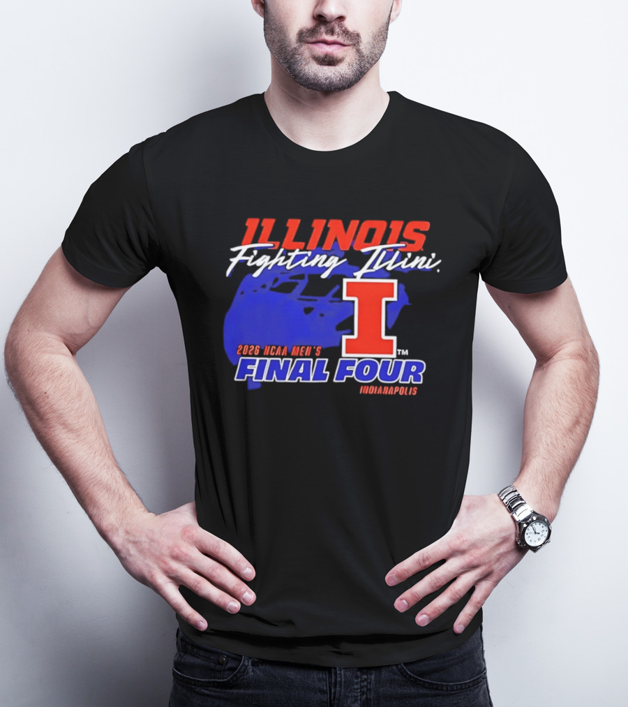 Illinois Fighting Illini 2026 NCAA Men's Final Four Indianapolis T-Shirt