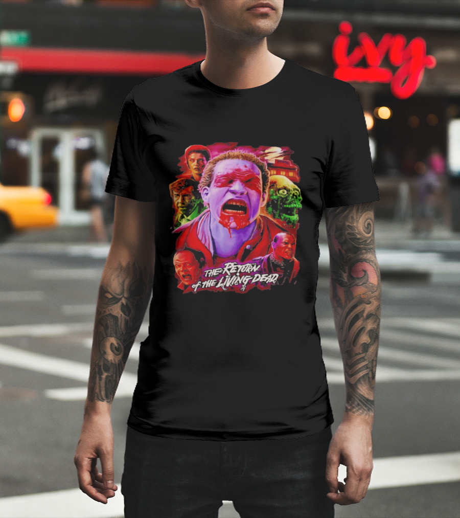 The Return Of The Living Dead I Can Smell Your Brains Horror Characters T-Shirt