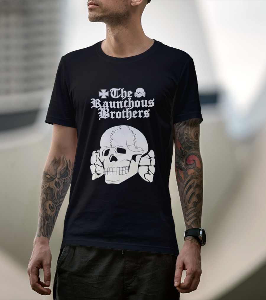 Skull The Raunchous Brothers Vintage Gothic T-Shirt