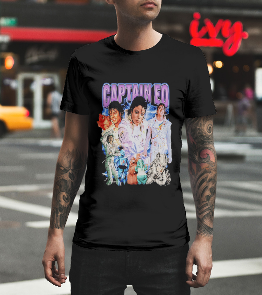 Captain EO Michael Jackson Sci Fi Adventure Cast Characters T-Shirt