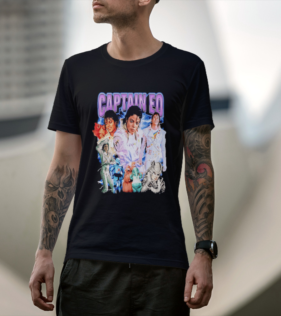 Captain EO Michael Jackson Sci Fi Adventure Cast Characters T-Shirt