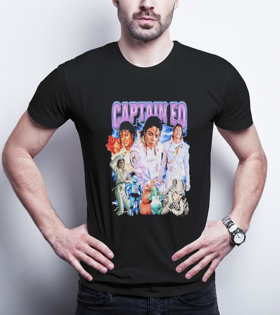 Captain EO Michael Jackson Sci Fi Adventure Cast Characters T-Shirt