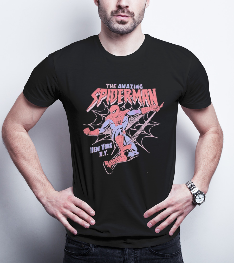 The Amazing Spider Man Classic New York City Marvel Comics Hero T-Shirt