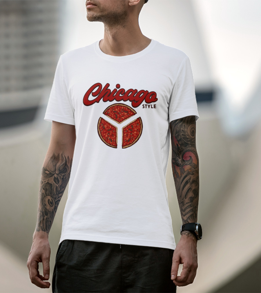 Chicago Style Deep Dish Pizza Slices T-Shirt