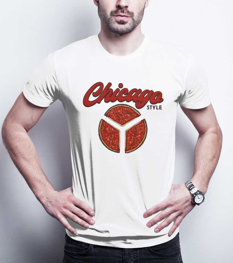 Chicago Style Deep Dish Pizza Slices T-Shirt