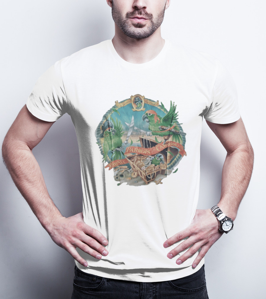 Parrots Of The Caribbean Pirate Adventure Join The Crew T-Shirt