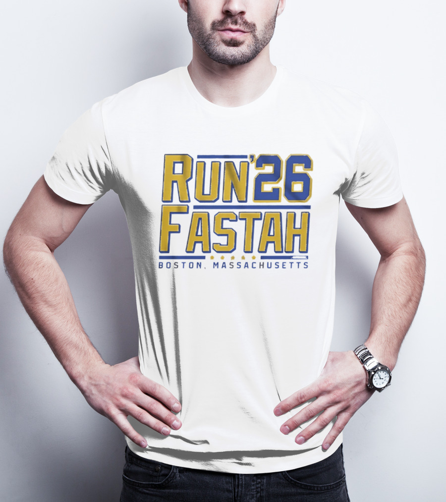 Run Fastah 26 Boston Massachusetts T-Shirt