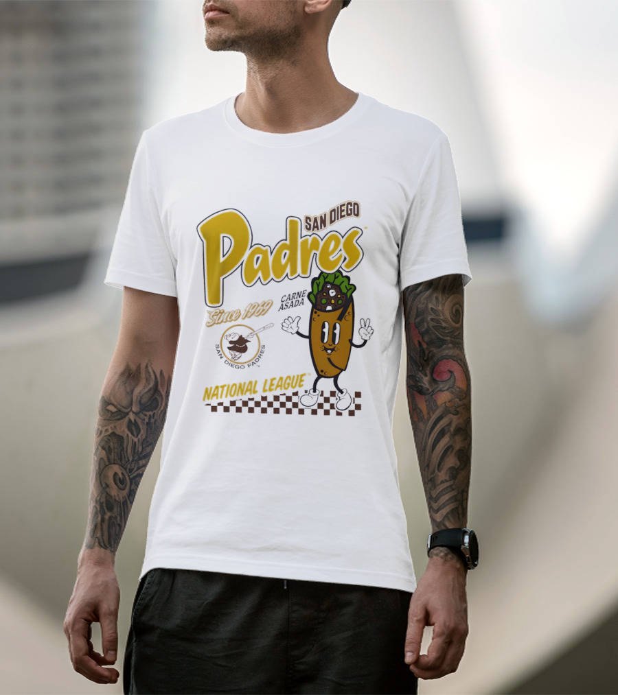 San Diego Padres Carne Asada National League Since 1969 Retro Baseball T-Shirt