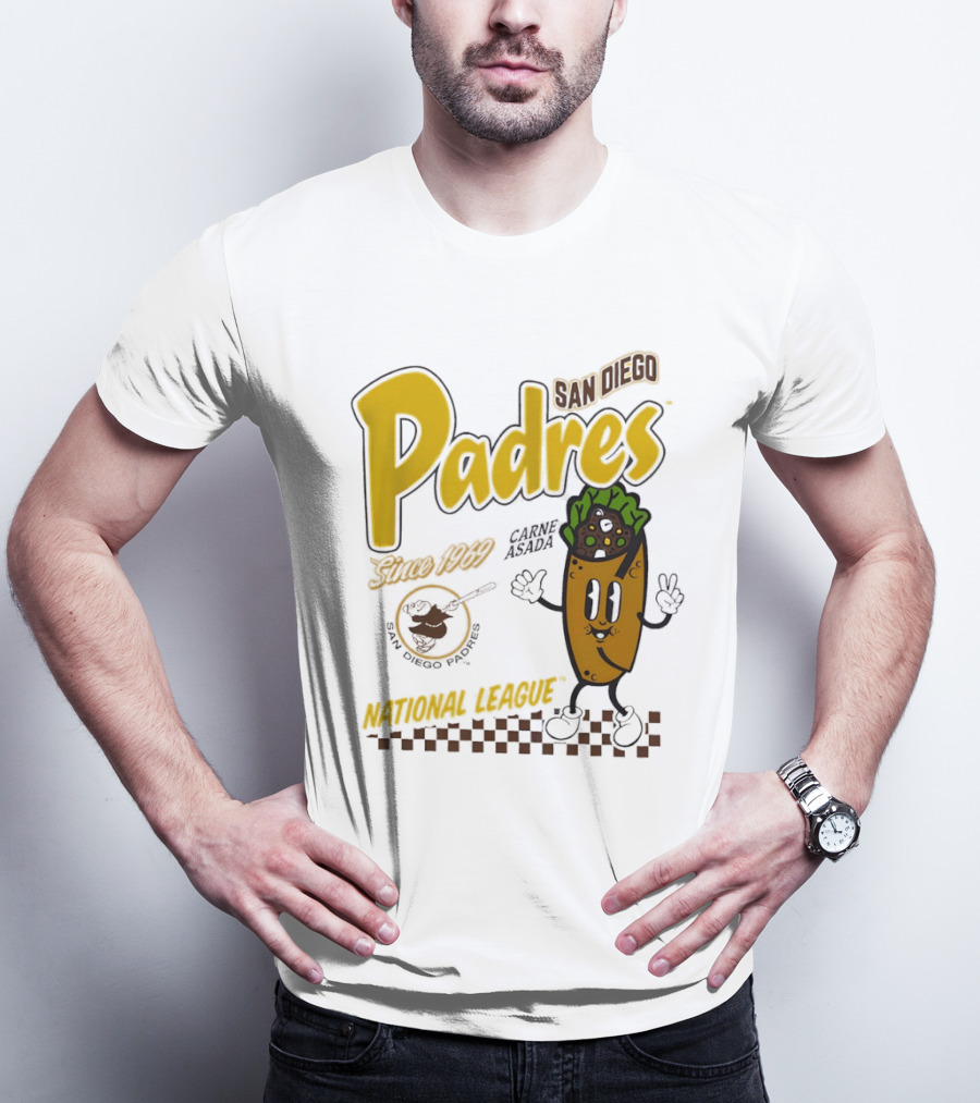 San Diego Padres Carne Asada National League Since 1969 Retro Baseball T-Shirt