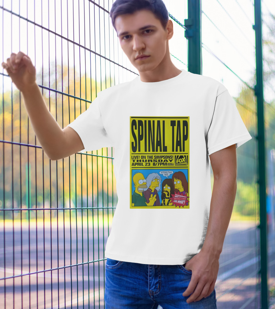 Spinal Tap Live On The Simpsons Thursday April 23 Fox 8 7pm With Interesting Hair T-Shirt