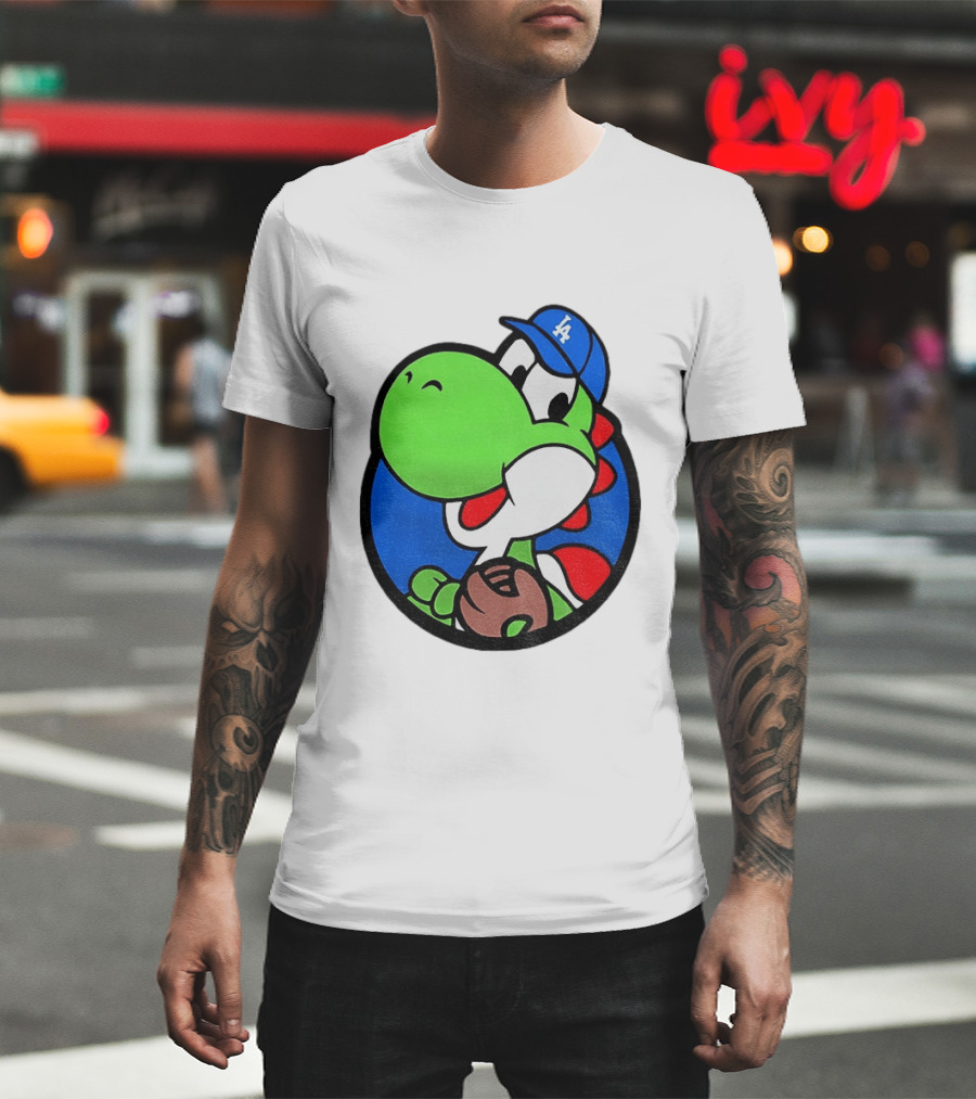 Super Mario Yoshi Los Angeles Dodgers Baseball MLB 2026 T-Shirt