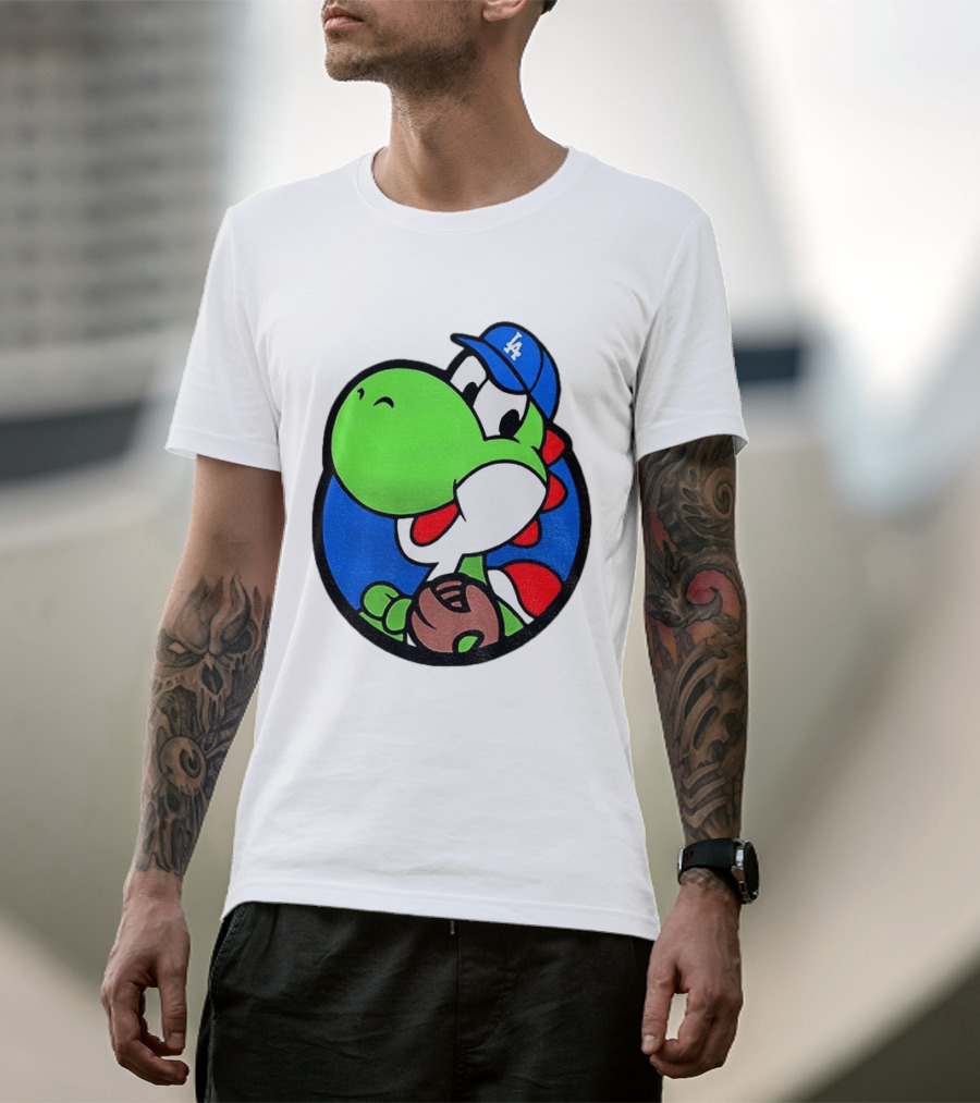 Super Mario Yoshi Los Angeles Dodgers Baseball MLB 2026 T-Shirt