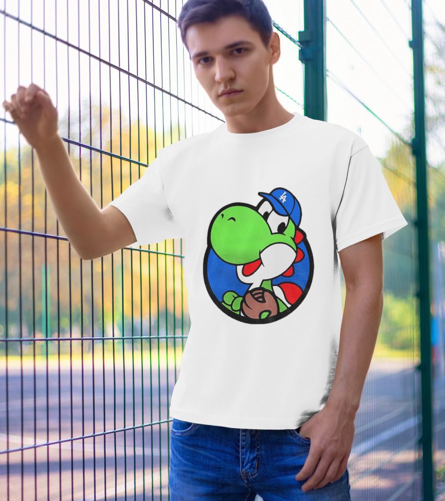 Super Mario Yoshi Los Angeles Dodgers Baseball MLB 2026 T-Shirt