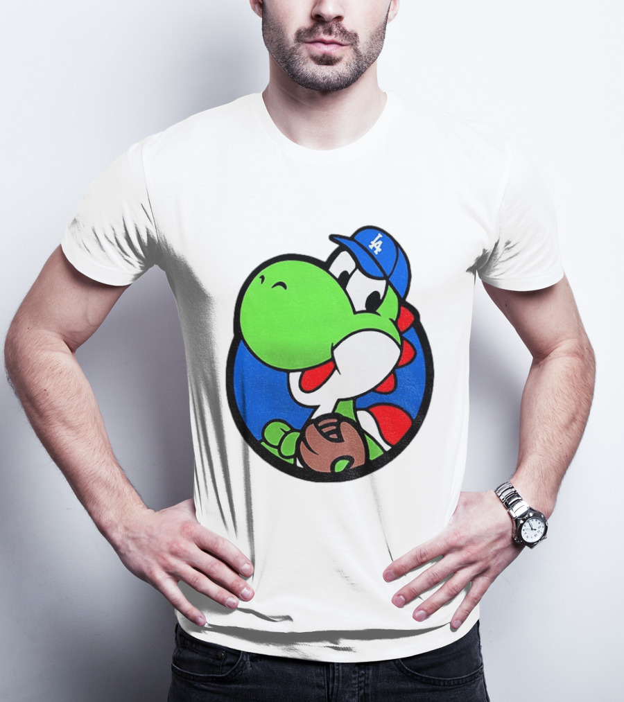 Super Mario Yoshi Los Angeles Dodgers Baseball MLB 2026 T-Shirt