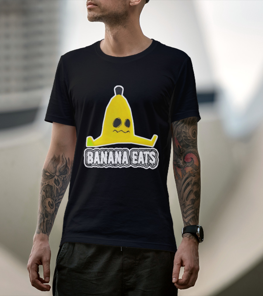 Banana Eats Game Inspired Funny Yellow T-Shirt