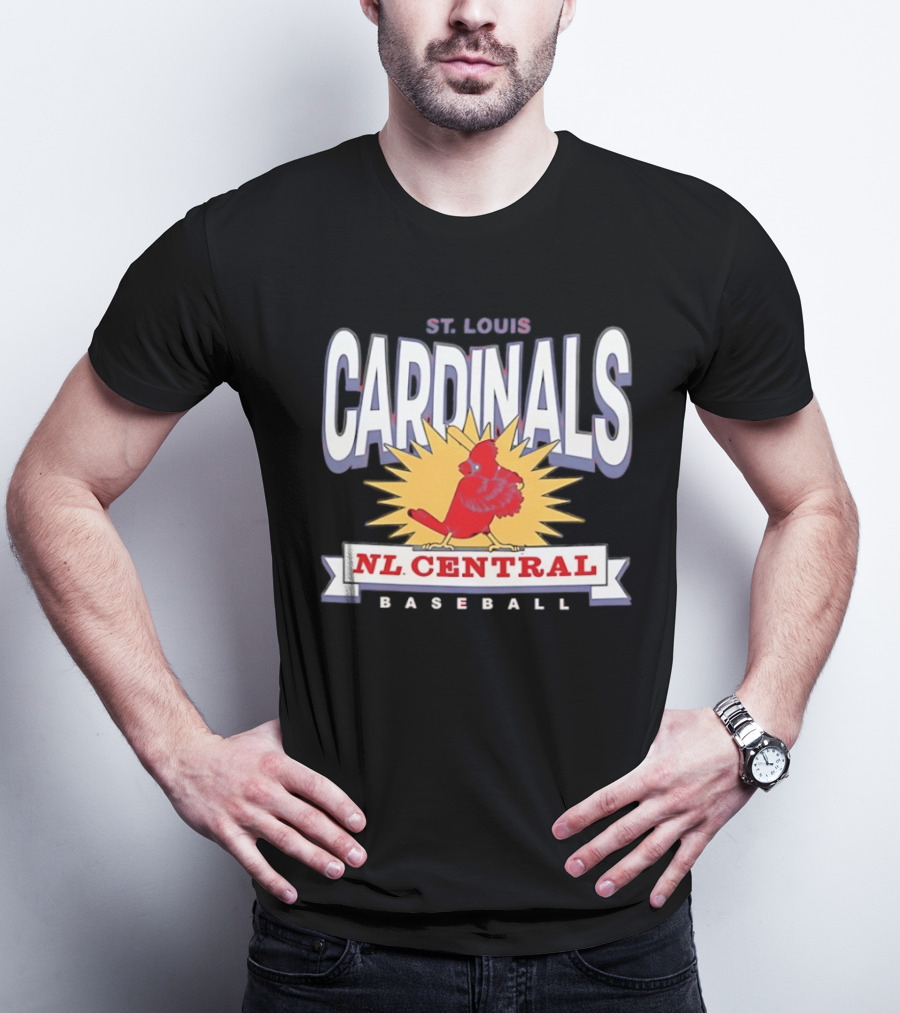 St Louis Cardinals NL Central Baseball Red Twelve Six Franklin T-Shirt