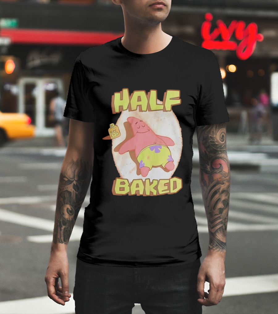 Patrick Star Half Baked SPF 45 Sunscreen Relaxation T-Shirt