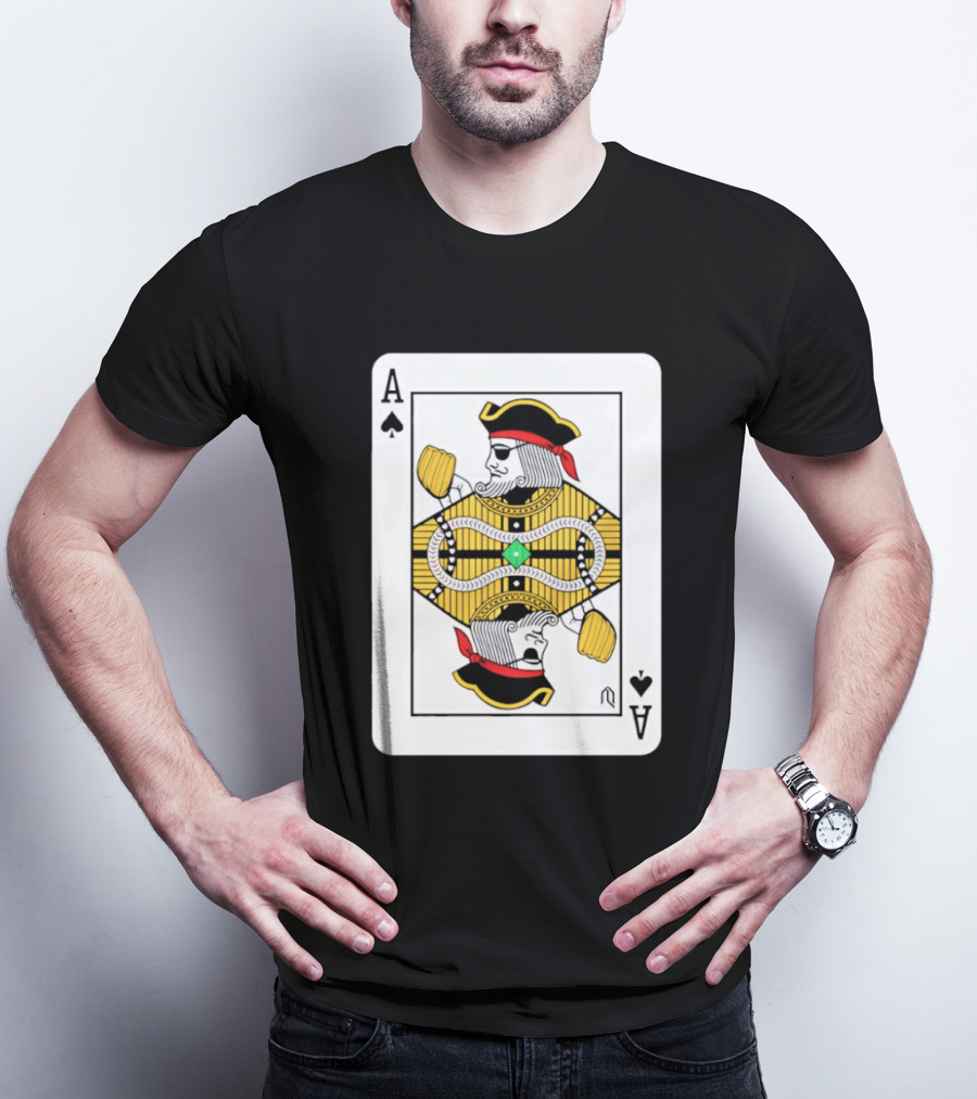 Pittsburgh Pirates Ace Of Spades Playing Card Baseball T-Shirt