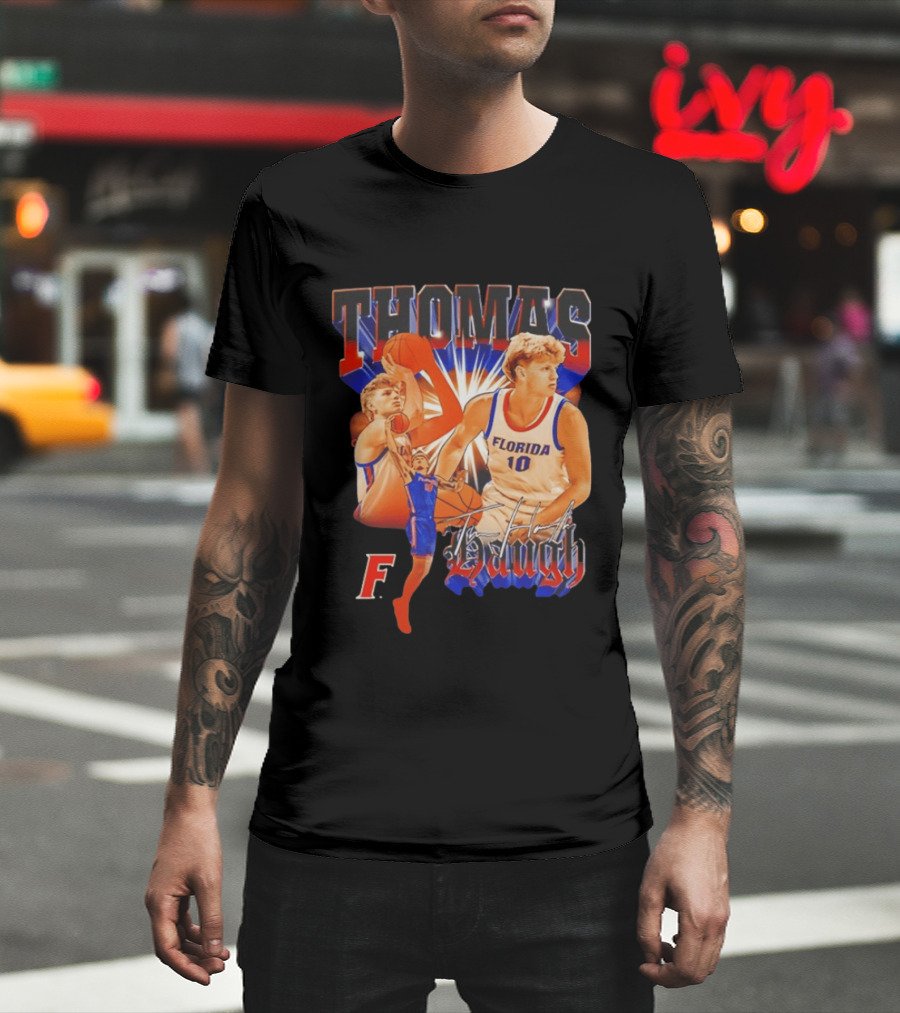 Thomas Haugh Florida Basketball Collage F. 10 T-Shirt