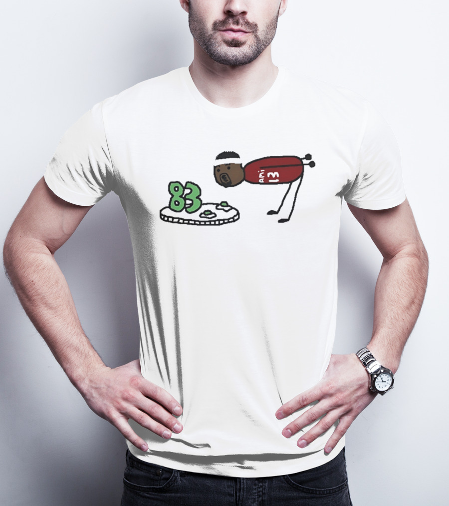 Bam Adebayo Miami Heat Player Art With Number 83 T-Shirt