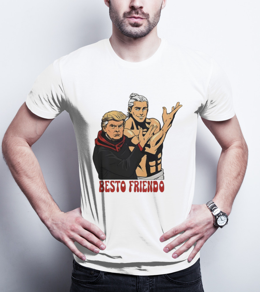 Besto Friendo Trump Anime Crossover Meme T-Shirt
