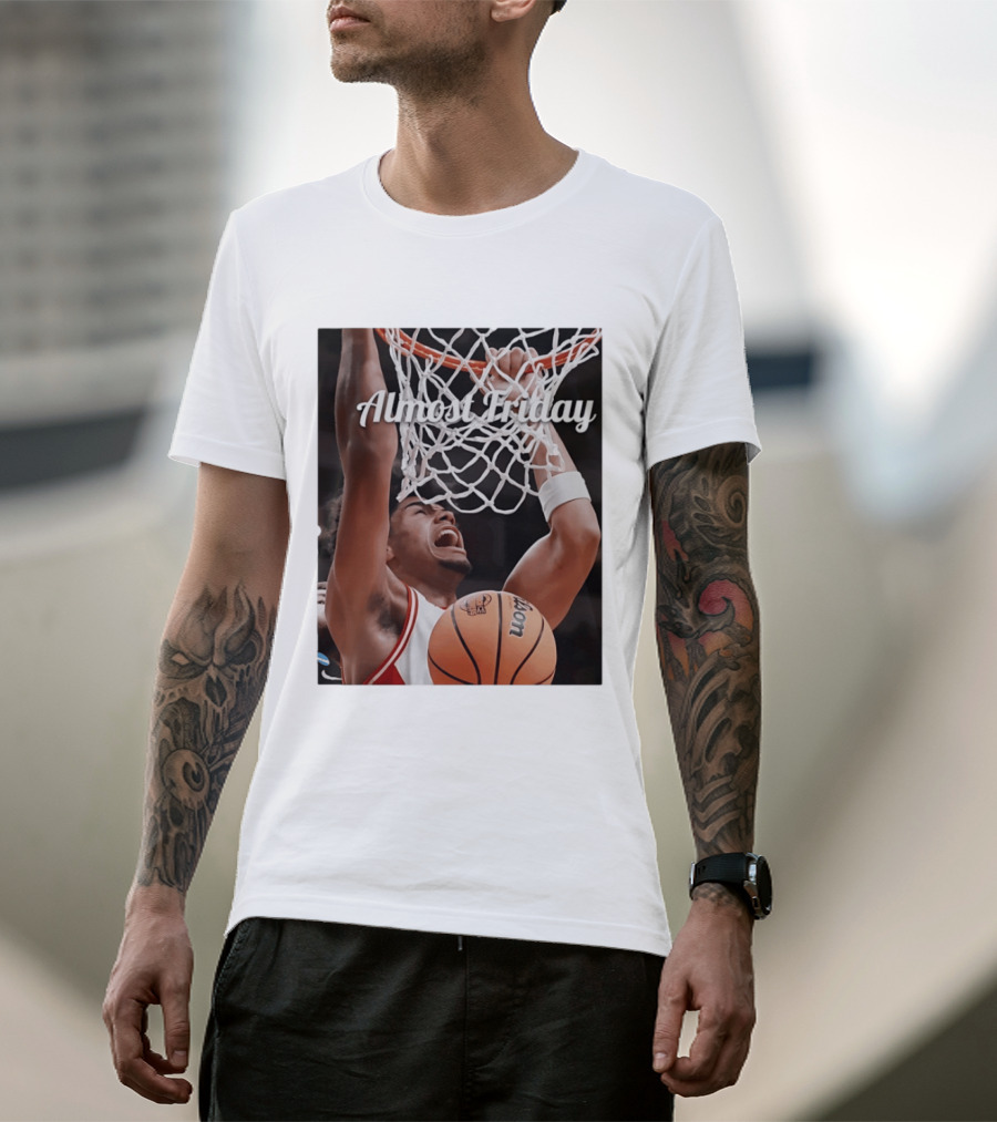 Koa Peat Arizona Wildcats Basketball Almost Friday Dunk T-Shirt