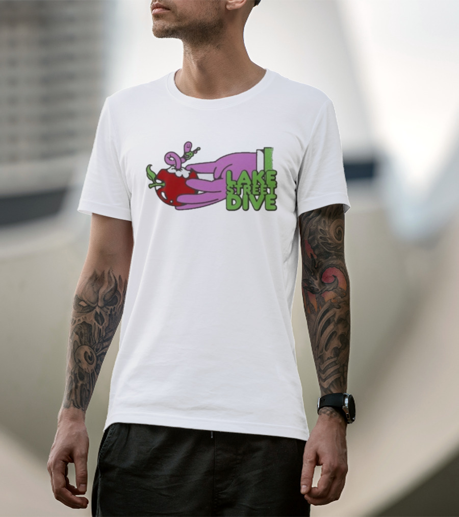 Lake Street Dive Worm In Apple Hand Art Spring 2026 Tour T-Shirt