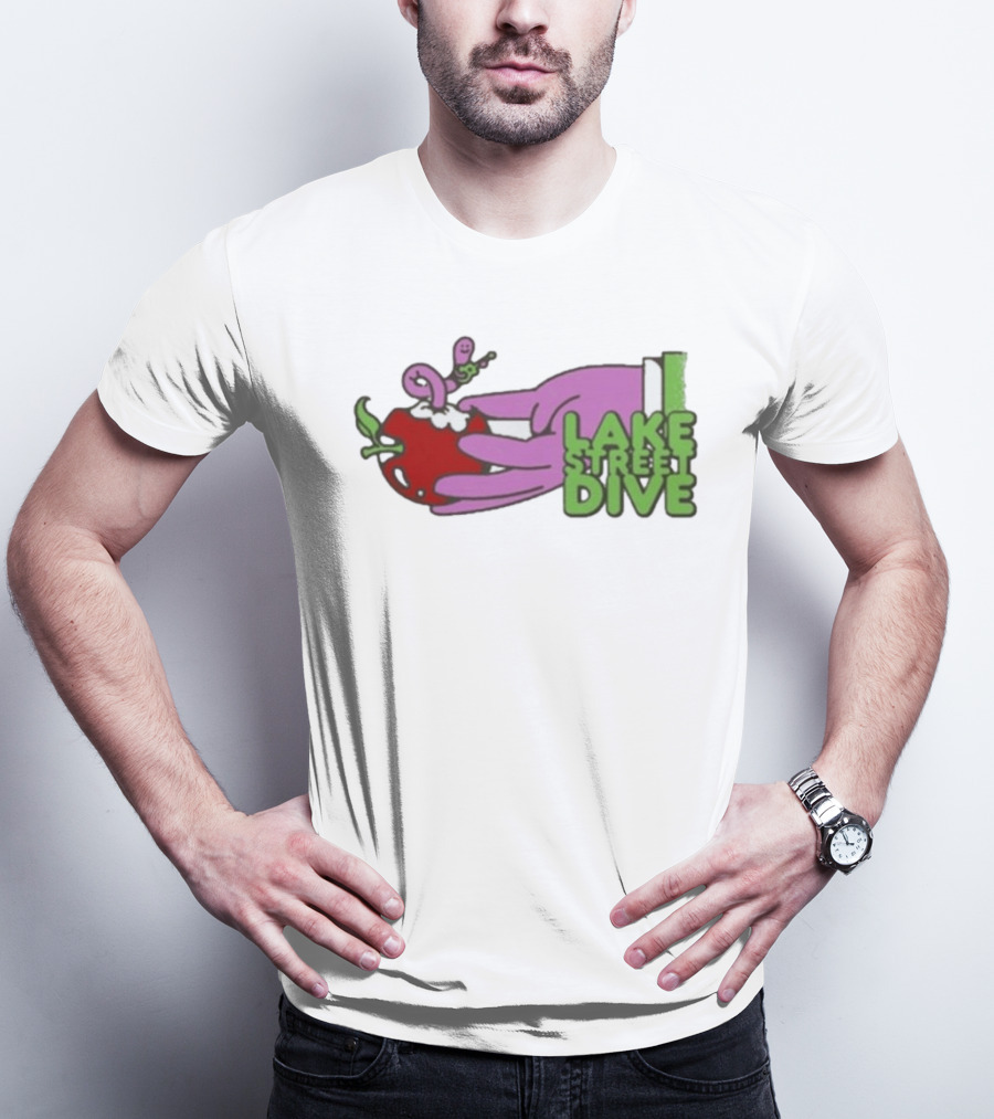 Lake Street Dive Worm In Apple Hand Art Spring 2026 Tour T-Shirt