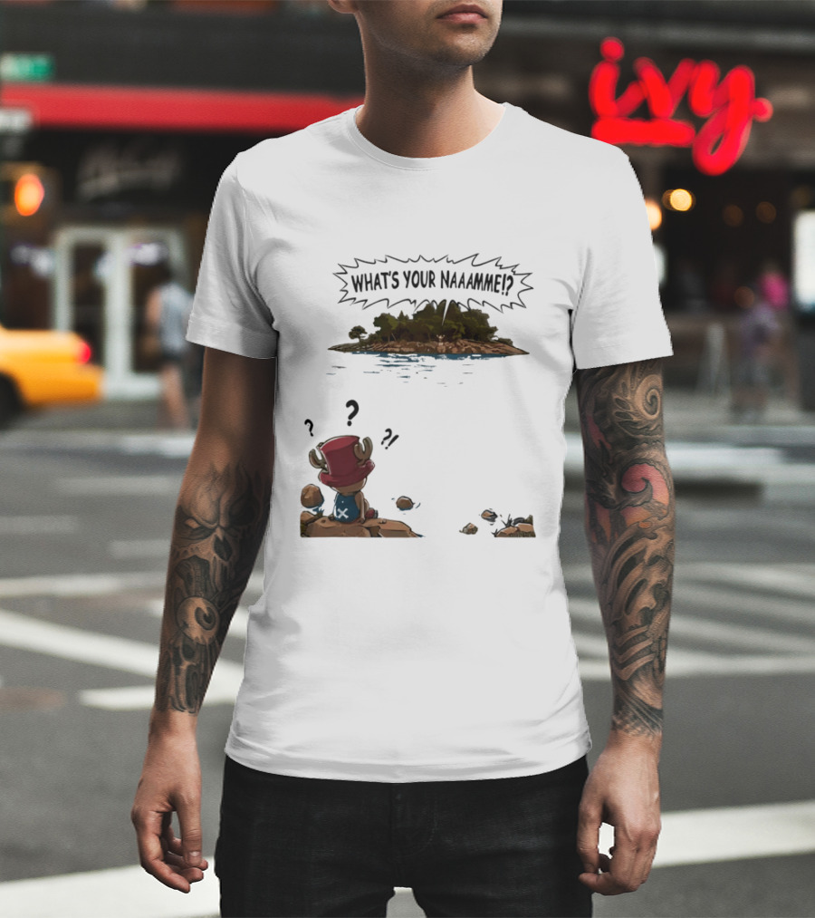 Tony Tony Chopper What's Your Name Island Question Marks T-Shirt