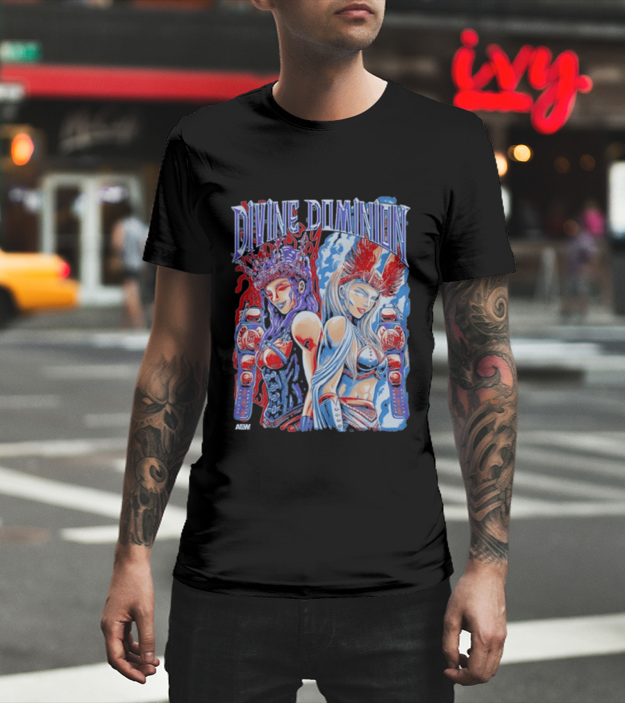Divine Dominion AEW Megan Bayne Lena Kross Wrestling Champions T-Shirt