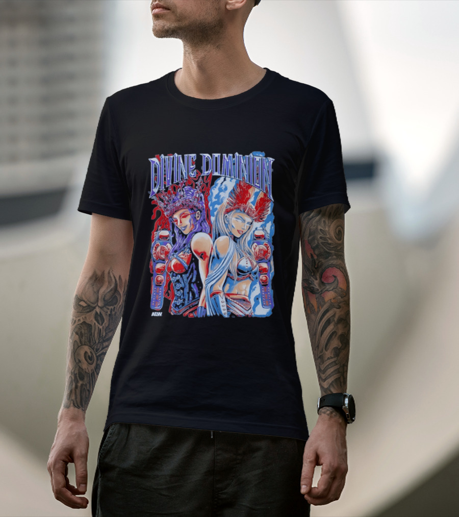 Divine Dominion AEW Megan Bayne Lena Kross Wrestling Champions T-Shirt