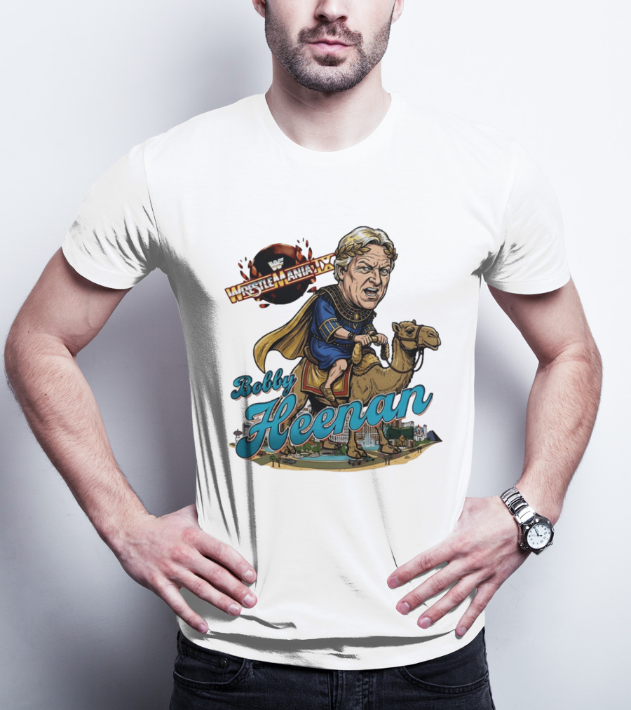 Bobby Heenan WrestleMania IX WWE Cartoon Character On Camel T-Shirt