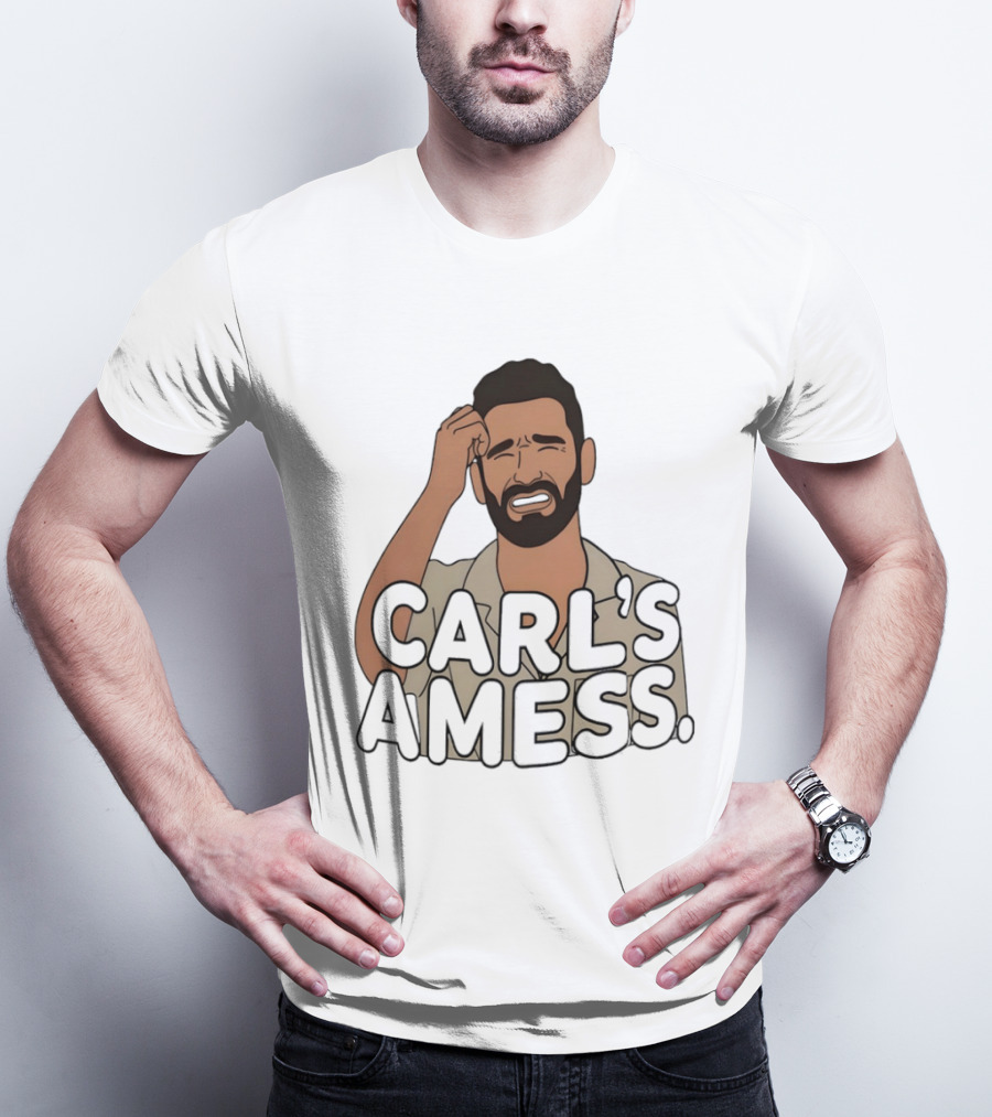 Carl's A Mess Carl Radke Summer House Humor Face T-Shirt