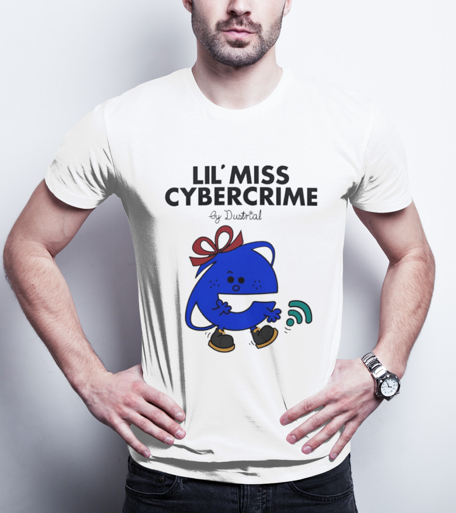 Lil' Miss Cybercrime By Dustrial Retro Style Mischievous T-Shirt