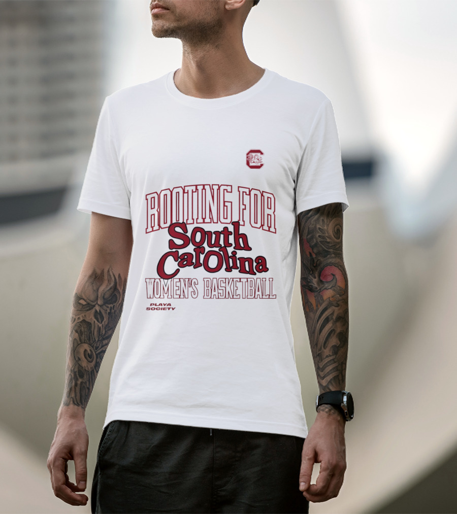 Rooting For South Carolina Women's Basketball Playa Society T-Shirt