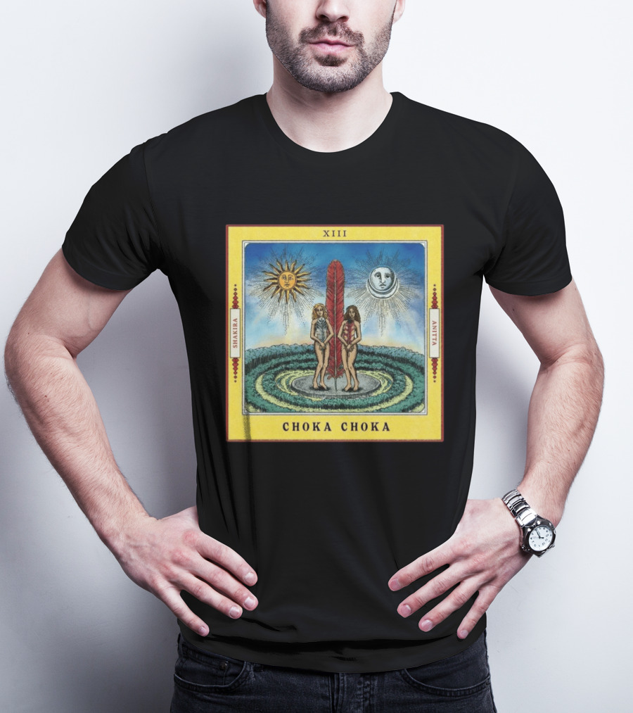 Shakira Anitta Choka Choka Tarot Card XIII Sun Moon Collaboration T-Shirt