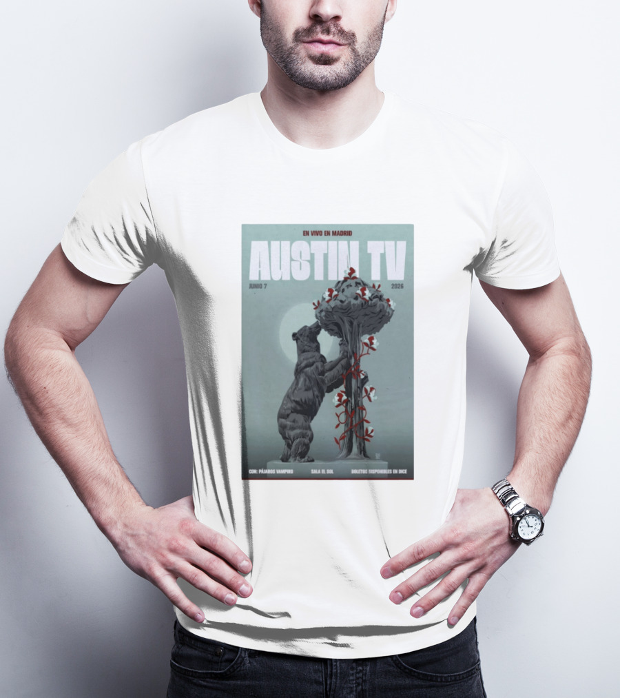Austin TV En Vivo En Madrid Junio 7 2026 Con Pájaro Vampiro Sala El Sol Boletos Disponibles En Dice T-Shirt