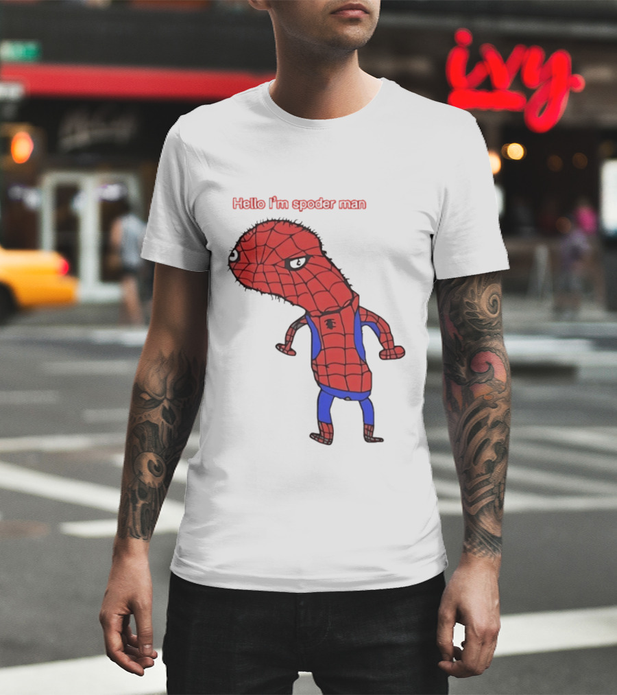 Hello I'm Spoderman Spiderman T-Shirt