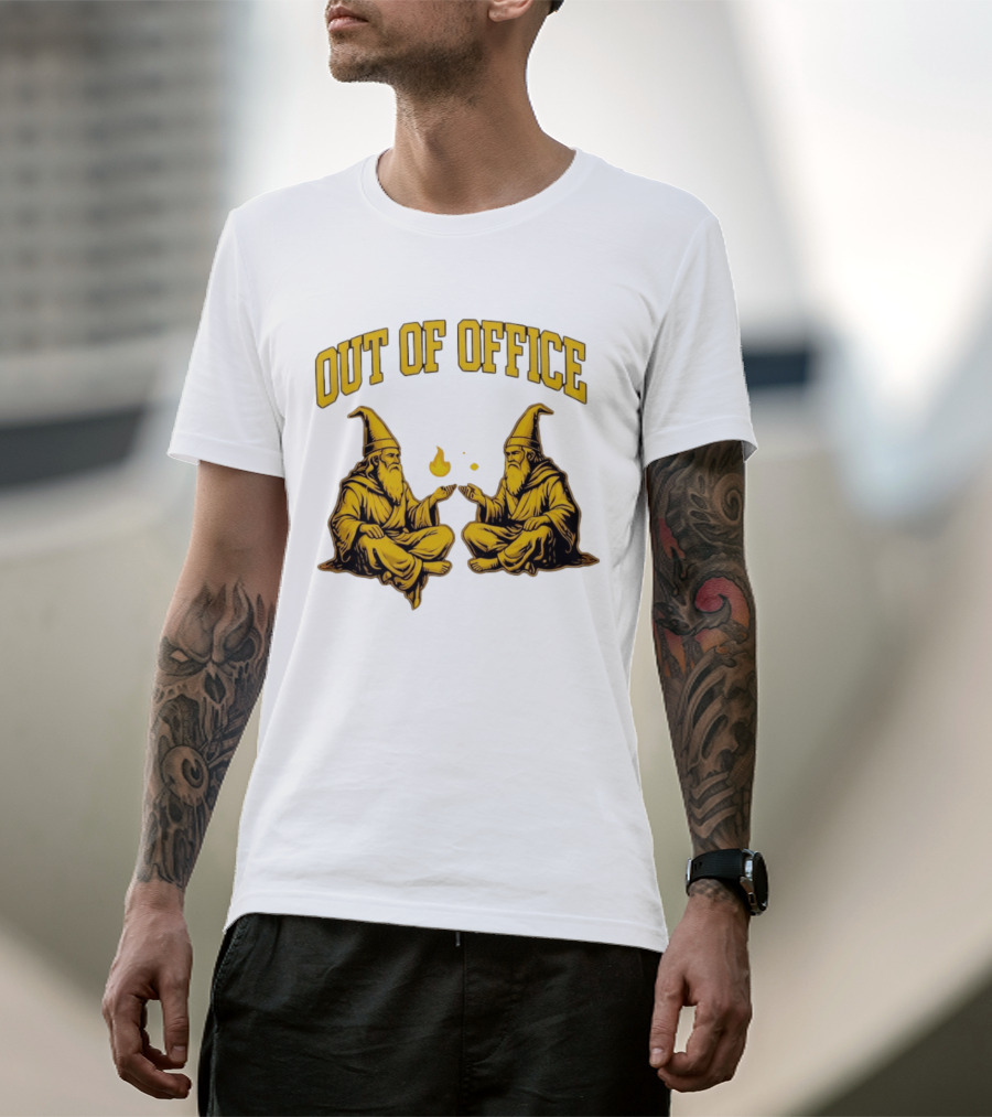 Out Of Office Wizards Magical Sorcery Wizardry Duo T-Shirt