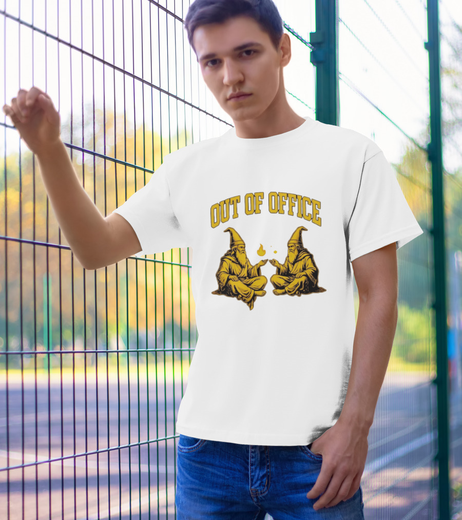 Out Of Office Wizards Magical Sorcery Wizardry Duo T-Shirt