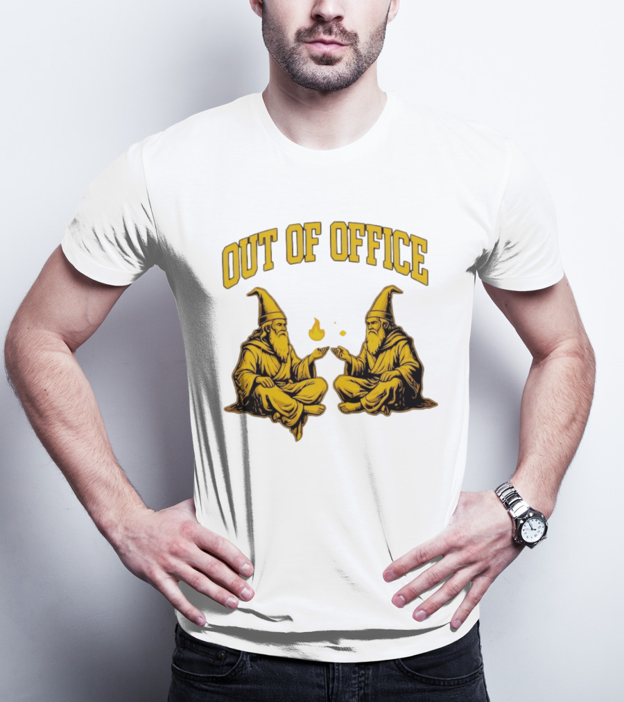 Out Of Office Wizards Magical Sorcery Wizardry Duo T-Shirt