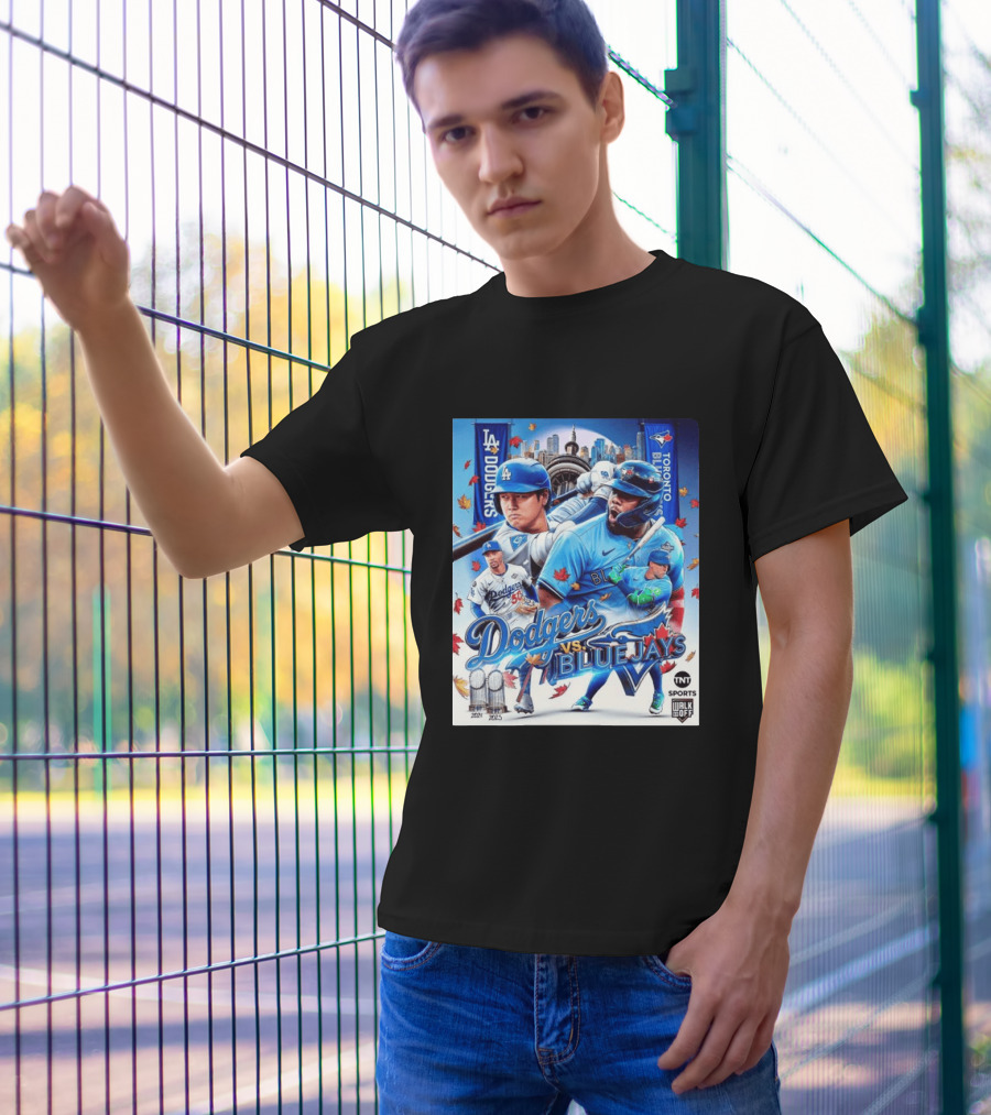 Los Angeles Dodgers Vs Toronto Blue Jays 2023 MLB TNT Sports U Walk Off Cityscape Baseball Event T-Shirt