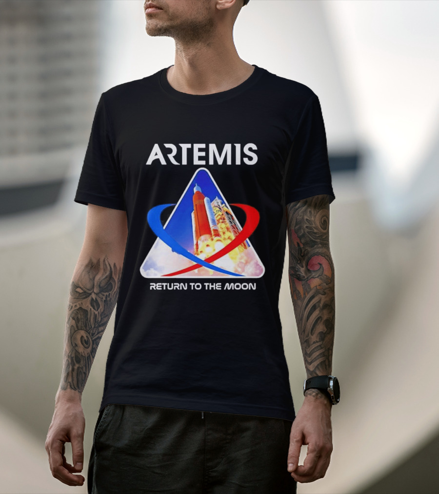 NASA Artemis Return To The Moon Enthusiast Launch Exploration T-Shirt