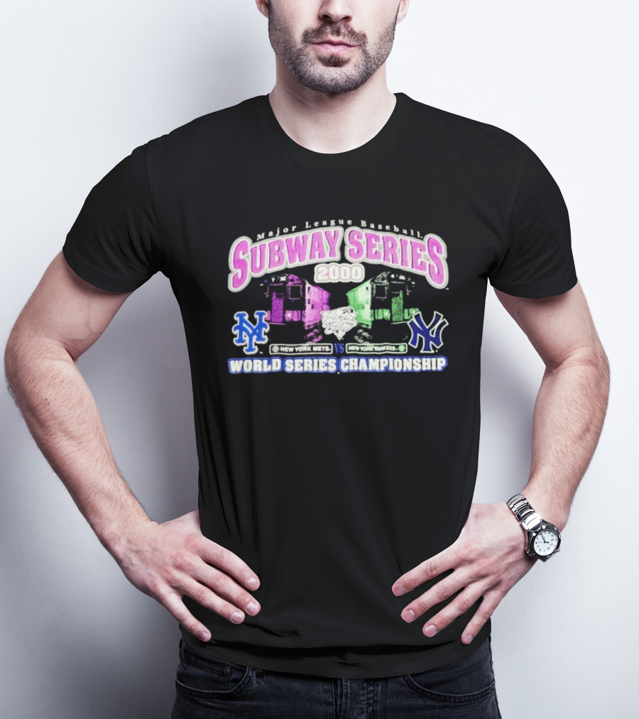 Major League Baseball Subway Series 2000 World Series Championship Yankees Vs Mets T-Shirt