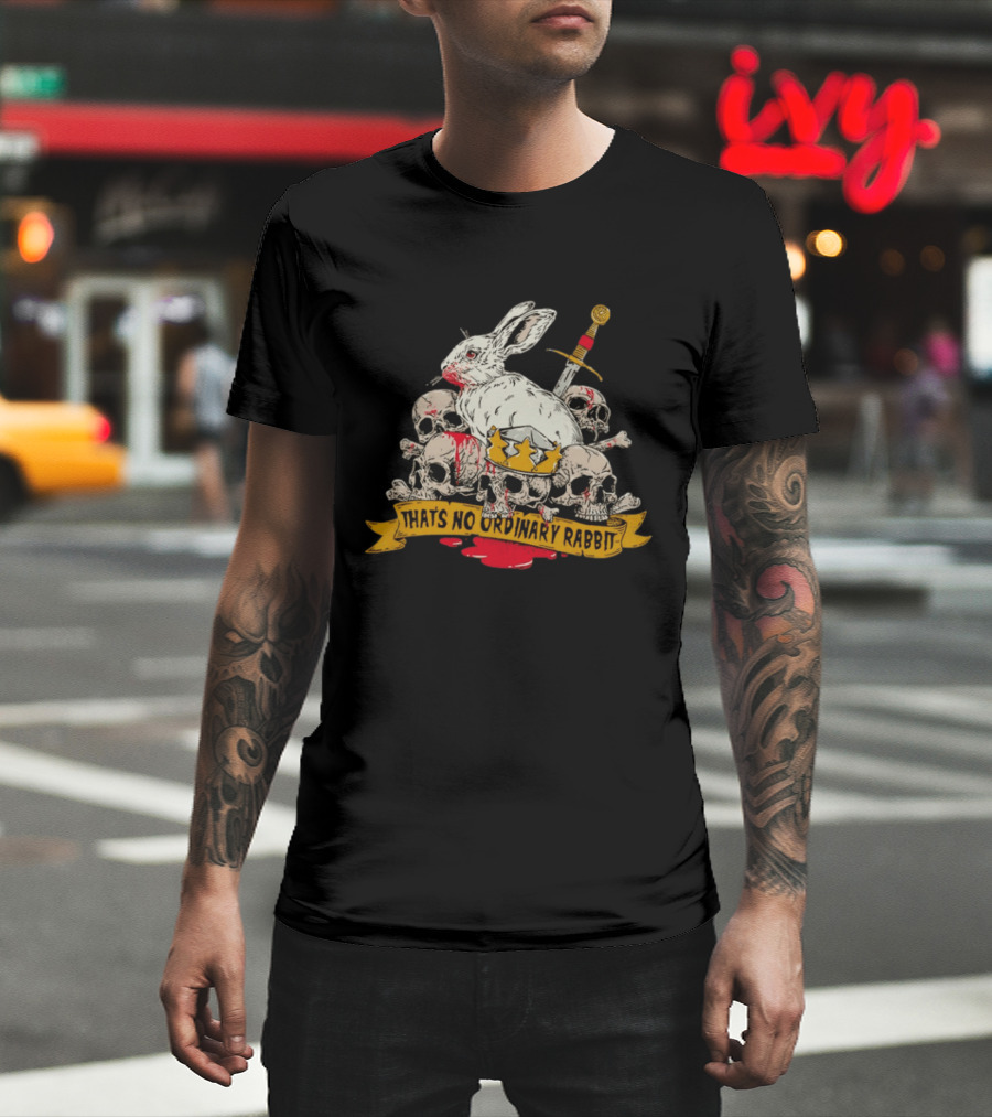 That's No Ordinary Rabbit Skulls Sword Crown T-Shirt