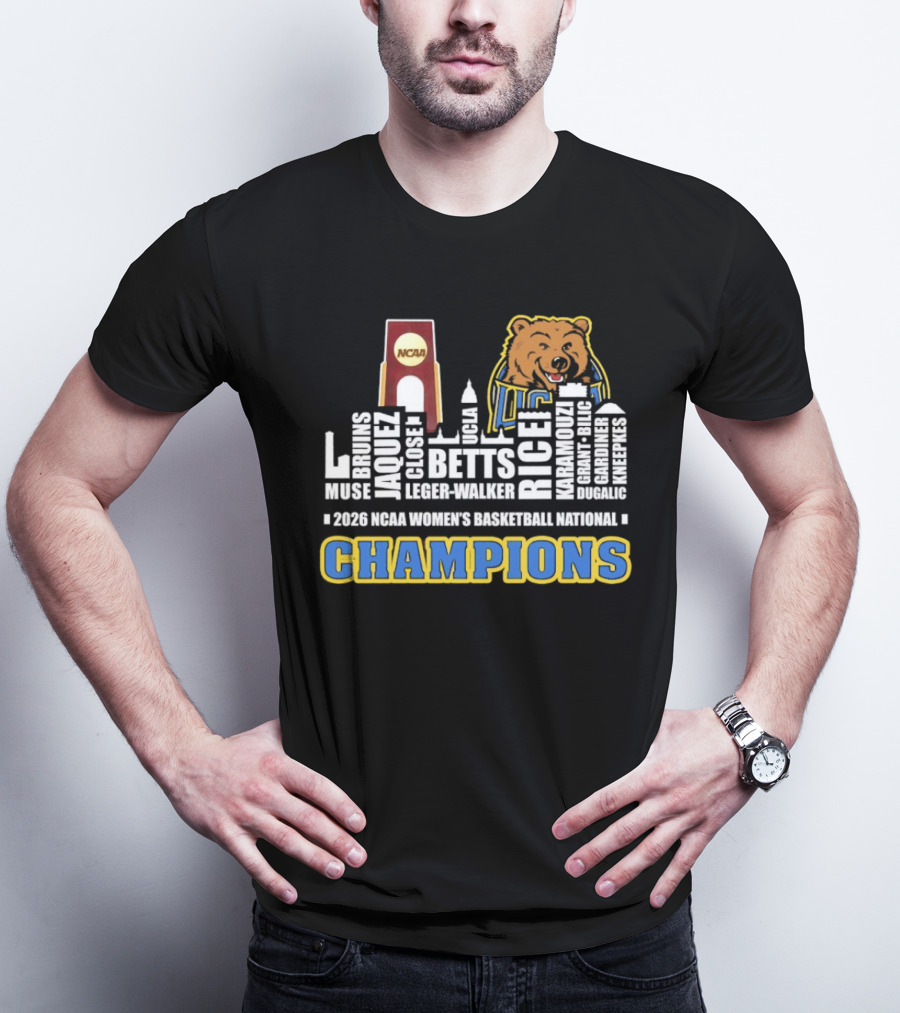 UCLA Bruins Skyline City Champions 2026 NCAA Women's Basketball National T-Shirt