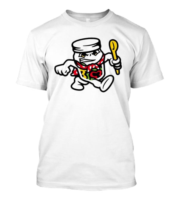 Peppers In Oil Jar Character With Spoon T-Shirt