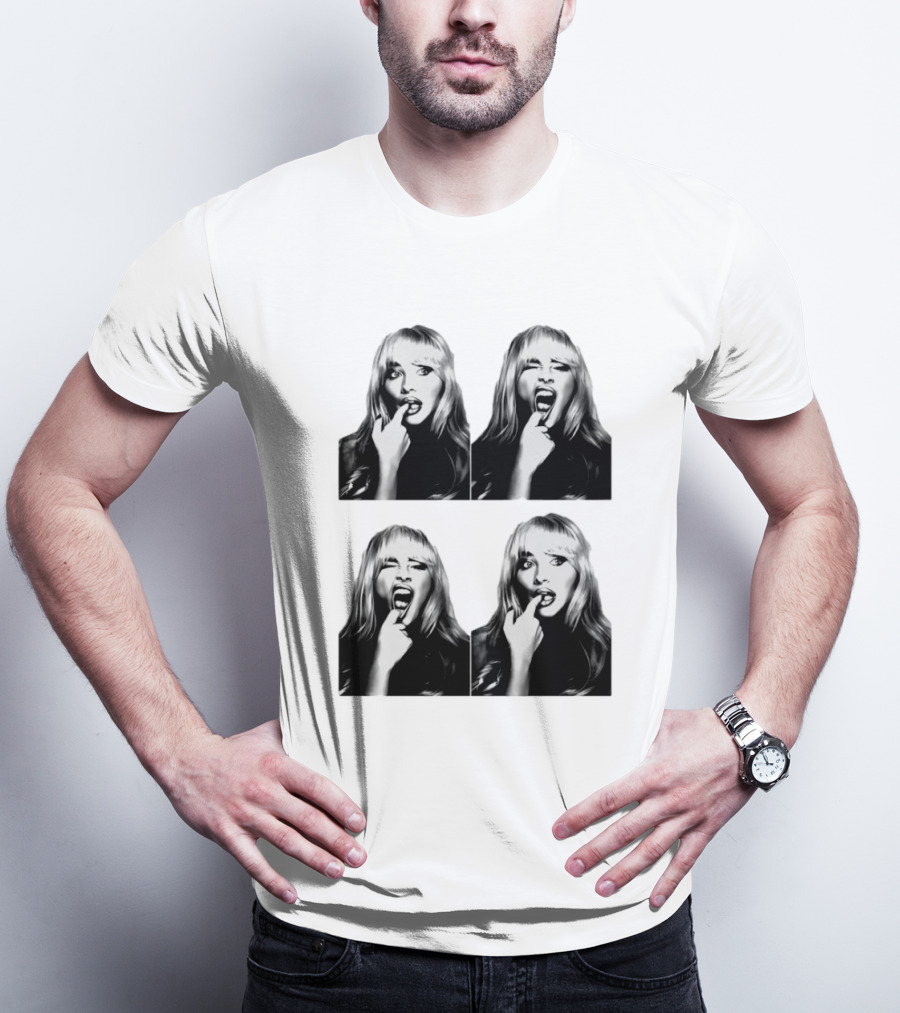 Sabrina Carpenter Photobooth Black And White Expressions T-Shirt
