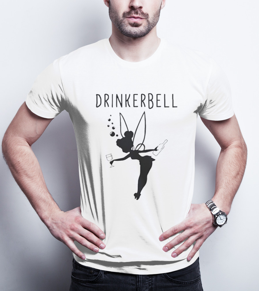 Drinkerbell Tinker Bell Whisky Beer Shadow Fairy T-Shirt