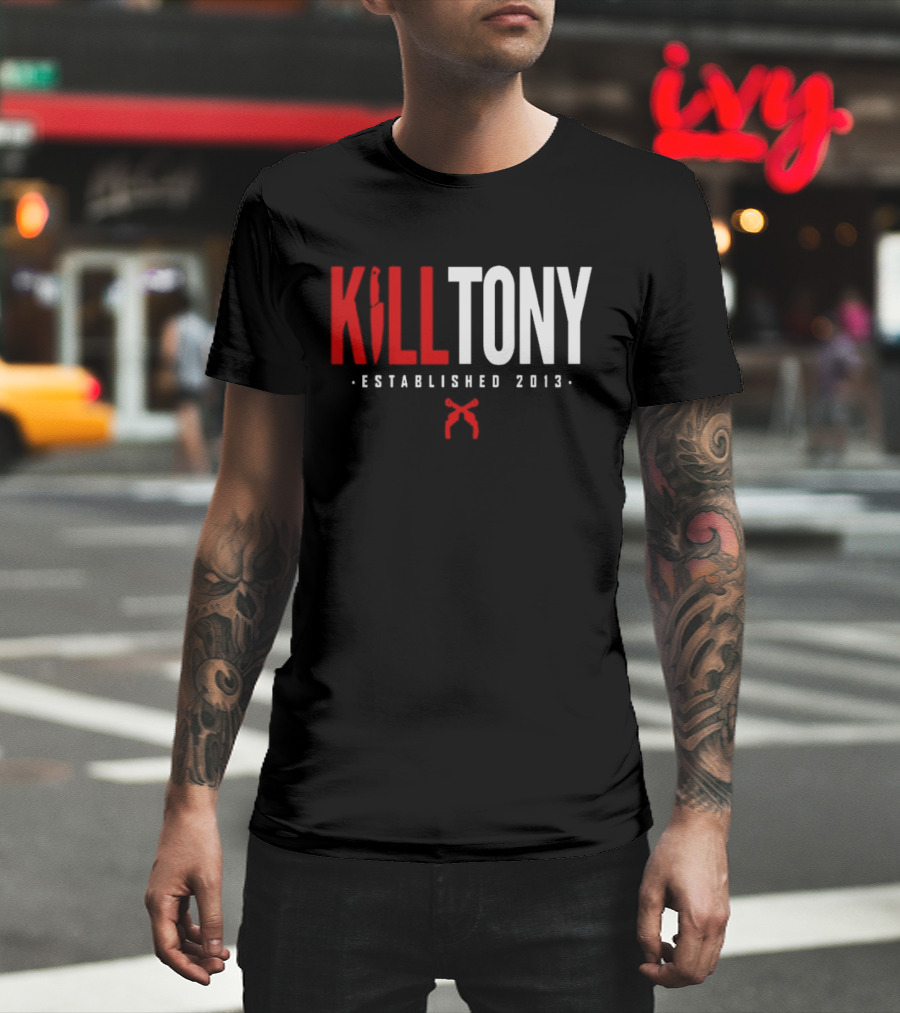 Kill Tony Established 2013 Knife Microphone T-Shirt